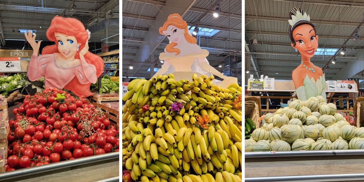 Portare la "magia" nel reparto ortofrutta? Ci pensano le principesse Disney