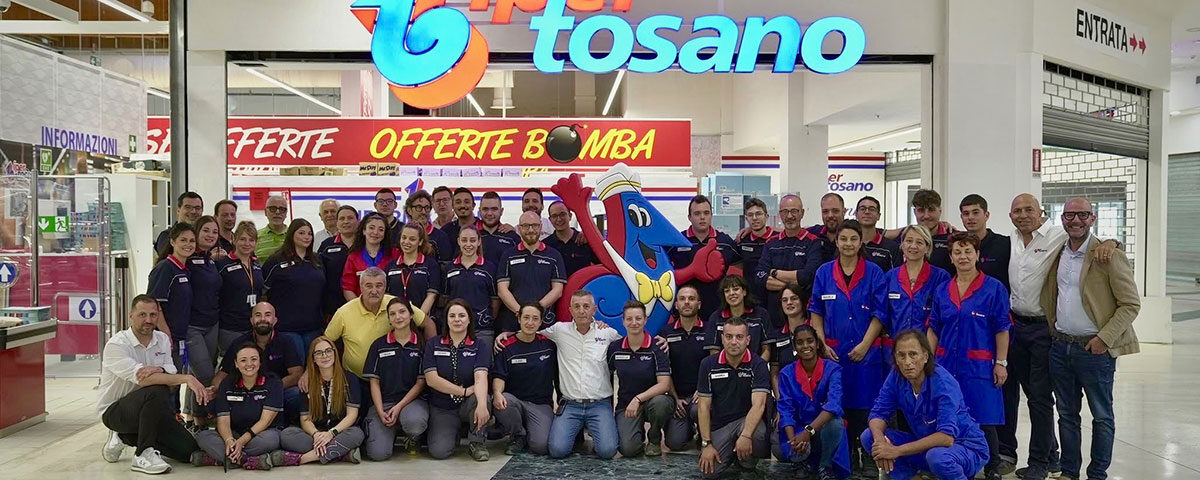 Tosano apre in Toscana in ex Carrefour, grande folla a Calenzano