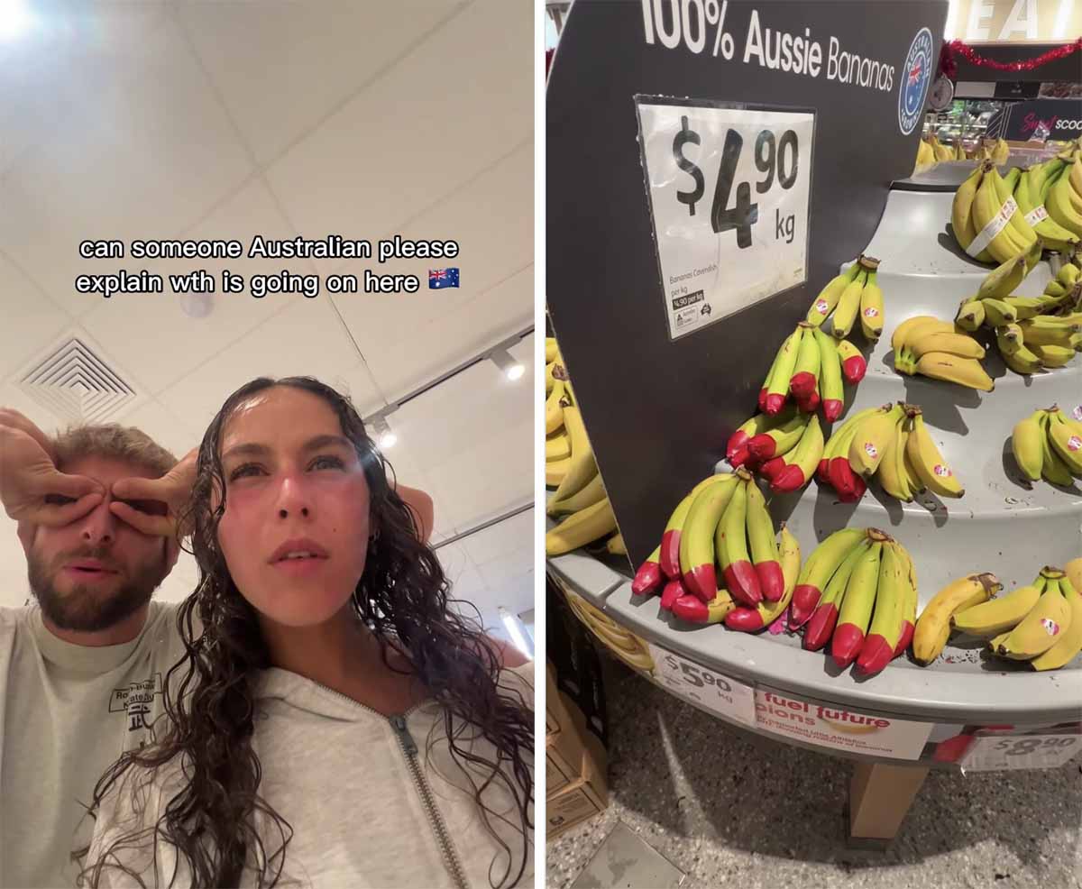 Banane con la punta rossa? Dall’Australia il fenomeno virale
