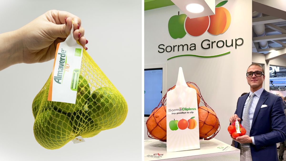 Sorma Clipless: il packaging per ortofrutta in rete monomateriale